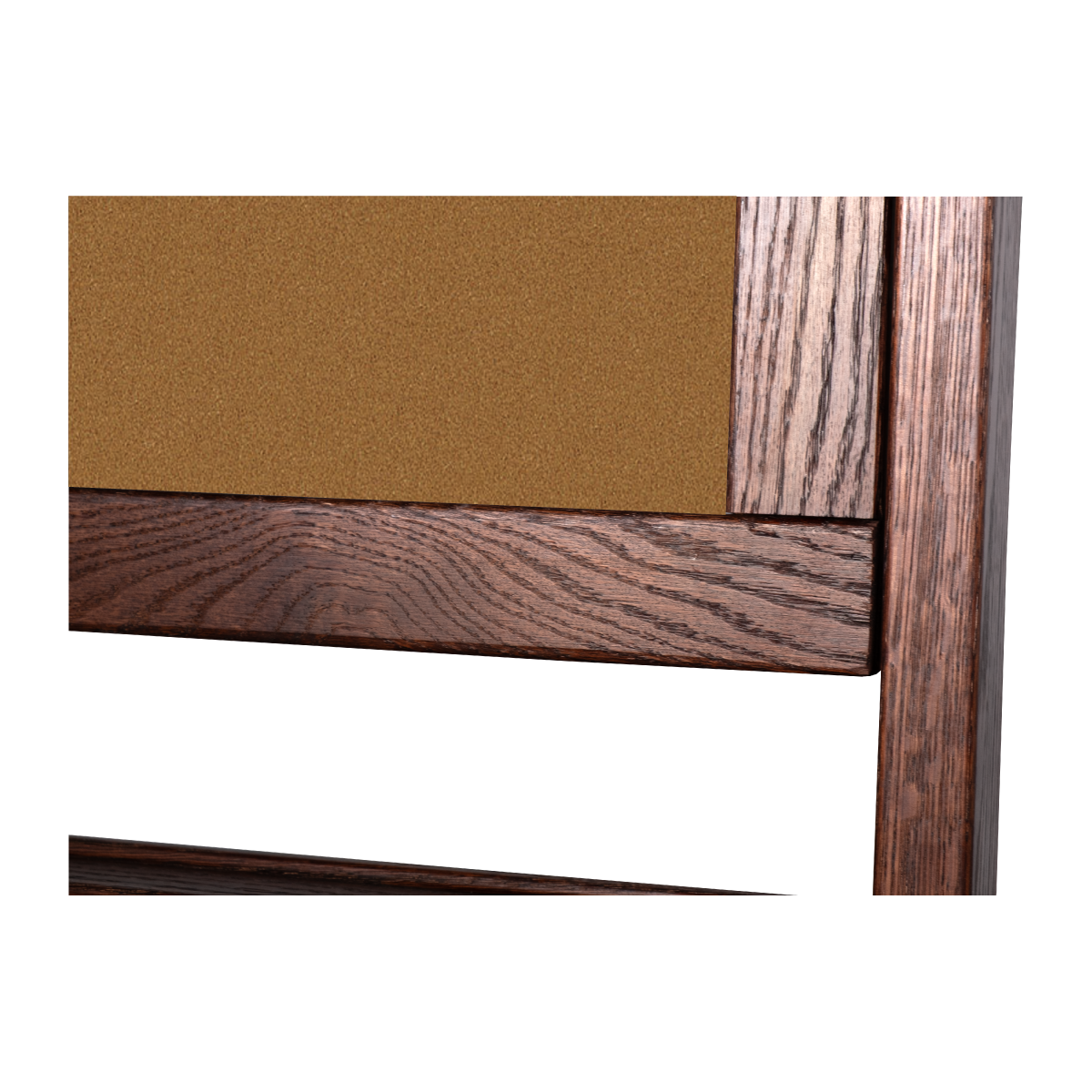 Dark Walnut Wood Frame | Portable Bulletin Board – New York Blackboard