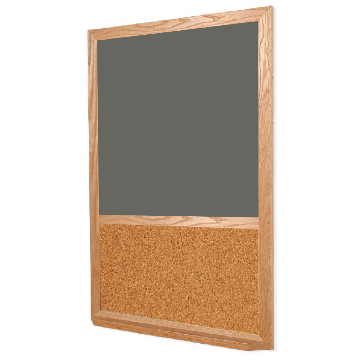 Wood Frame | Slate Gray Ceramic Steel Portrait Chalkboard & Natural Co ...
