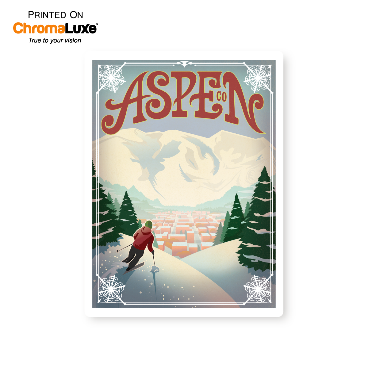 Aspen | Graphic Metal Print – New York Blackboard