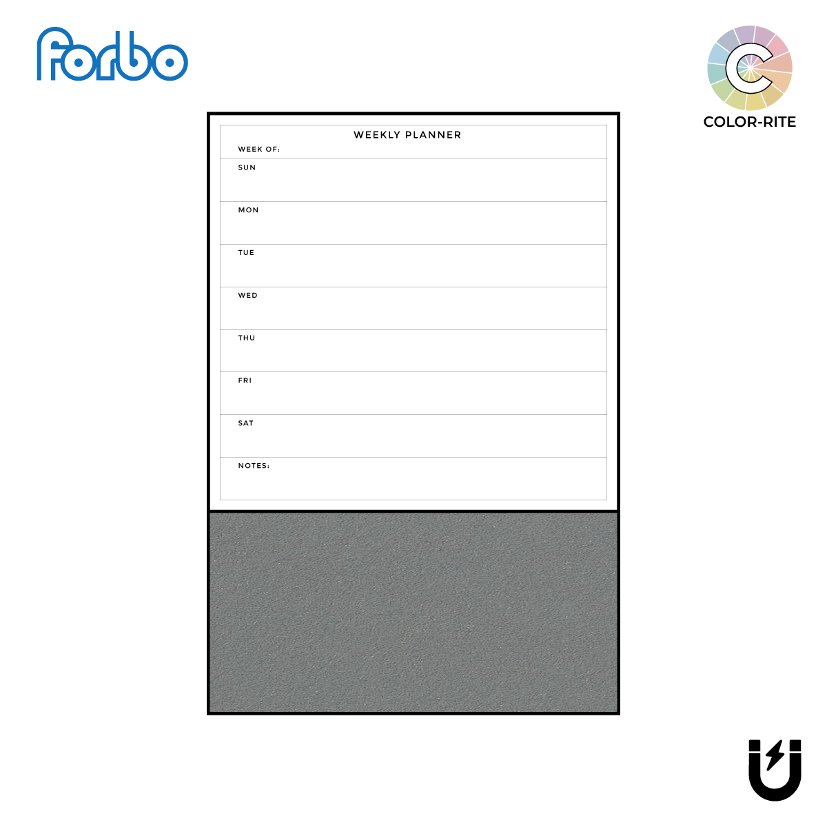 Combination Weekly Planner | Duck Egg FORBO | Ebony Aluminum Minimalis ...