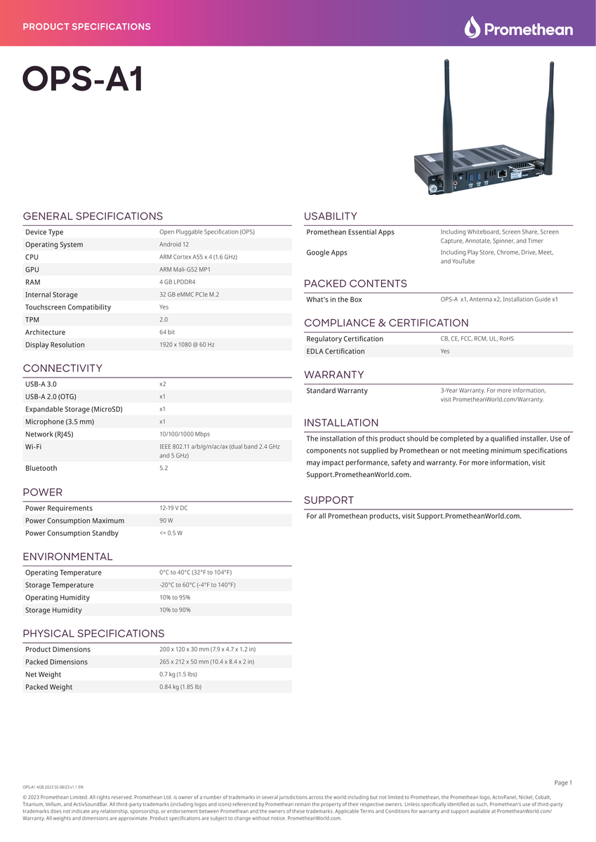 OPS-A1 | Computing Module – New York Blackboard