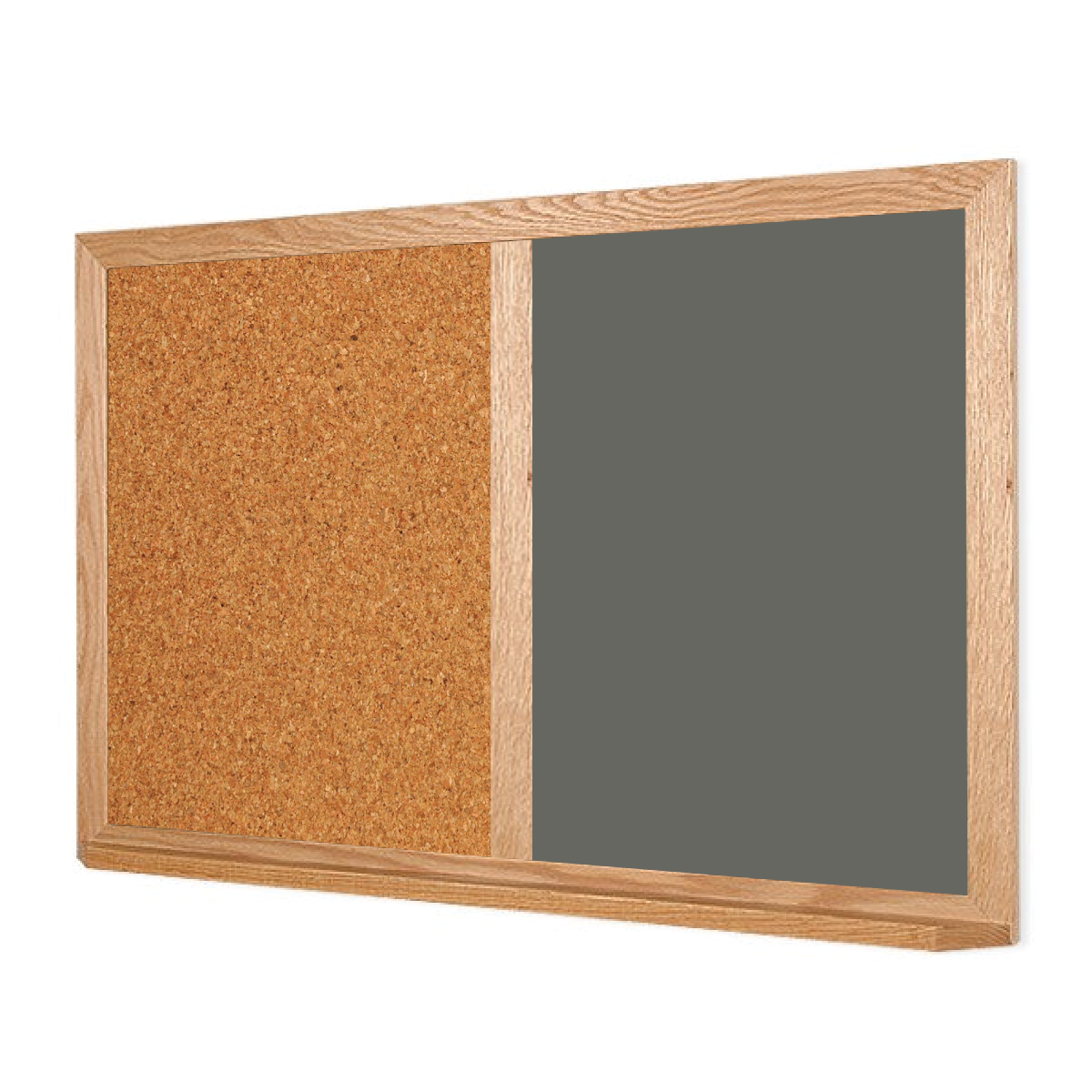 Wood Frame | Slate Gray Ceramic Steel Landscape Chalkboard & Natural C ...
