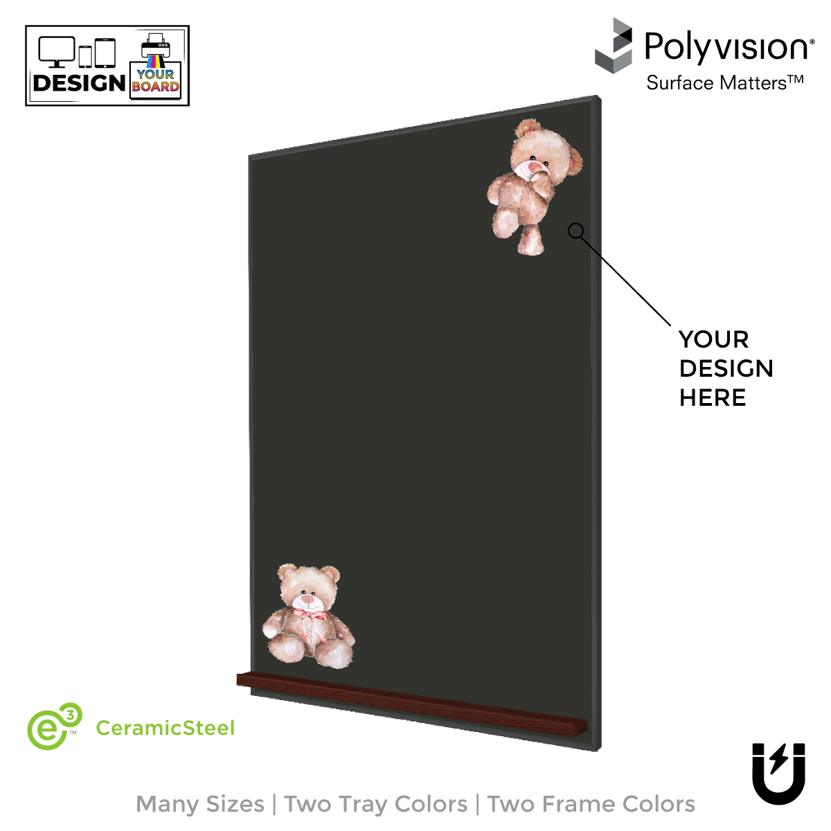 The Minimalist Wood | Custom Printed Portrait Chalkboard – New York ...