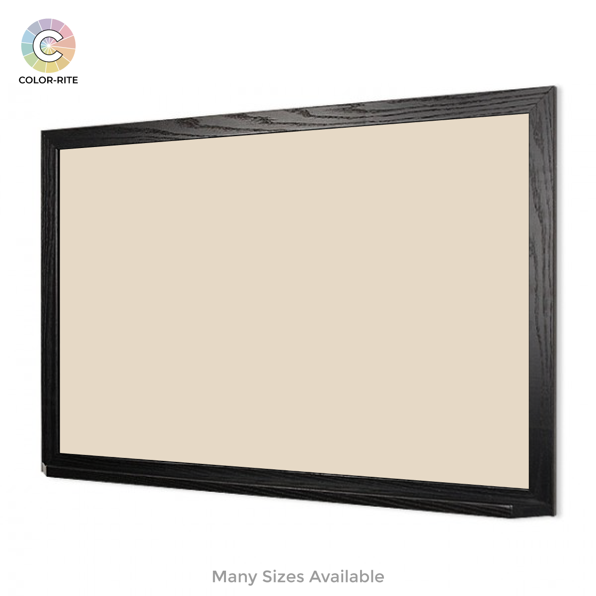 Wood Frame | Almond | Landscape Color-Rite Non-Magnetic Whiteboard ...