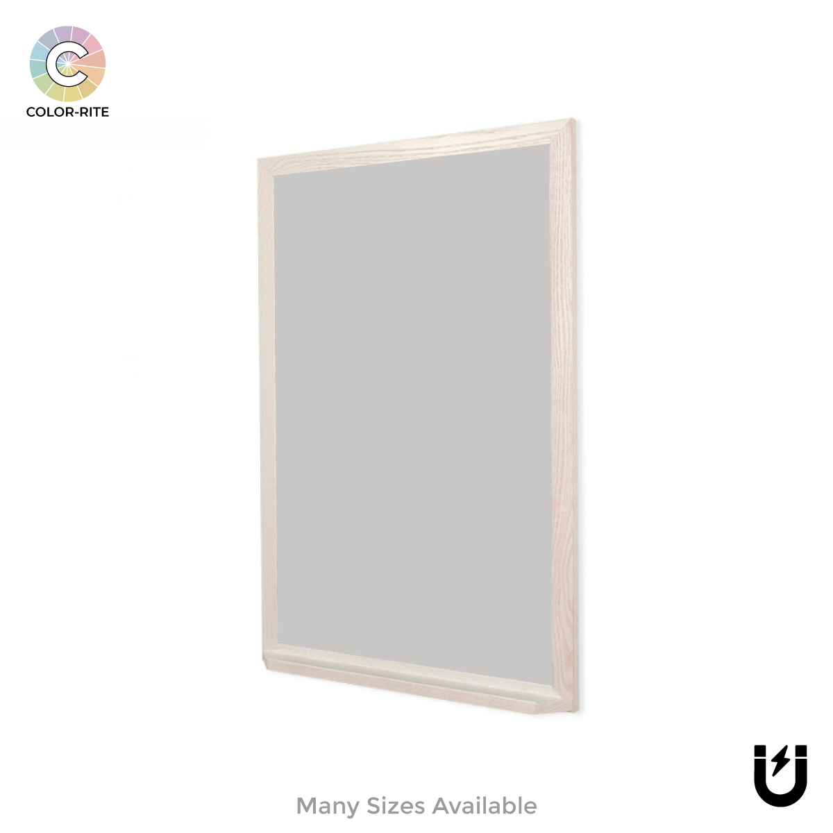 Wood Frame | Silver Star | Portrait Color-Rite Magnetic Whiteboard ...