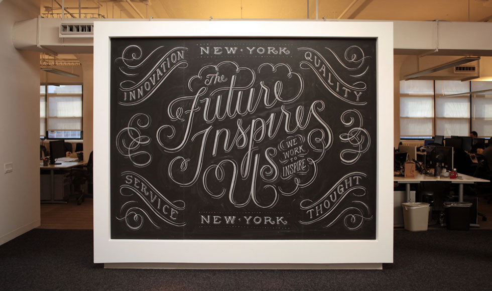 Unframed Panel | Ceramic Steel Black Chalkboard – New York Blackboard