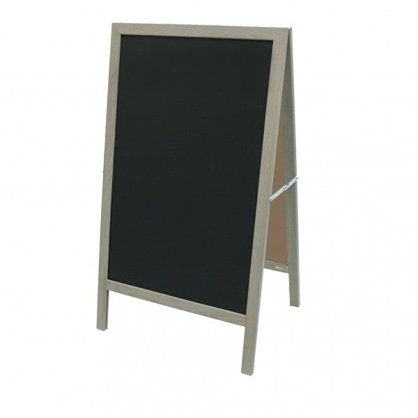 Smoked Gray A-Frame | Black Ceramic Steel Chalkboard – New York Blackboard