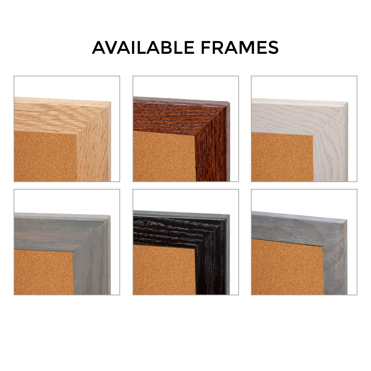 Wood Frame | Custom Printed Portrait Natural Cork Board – New York ...