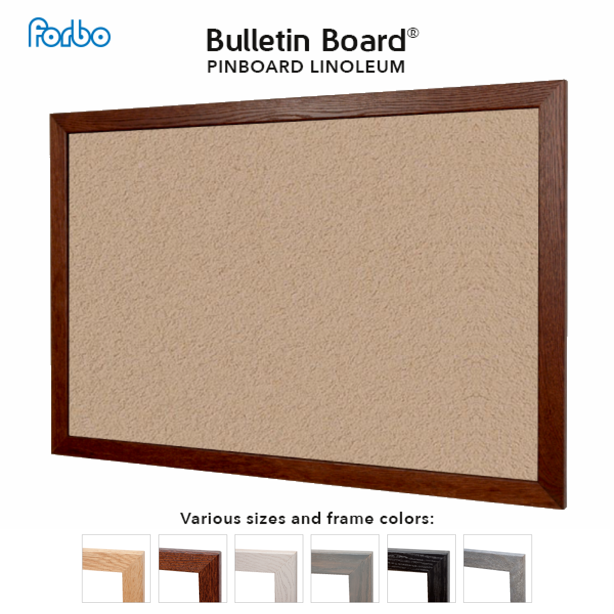 Blanched Almond | FORBO Bulletin Board with Wood Frame – New York ...