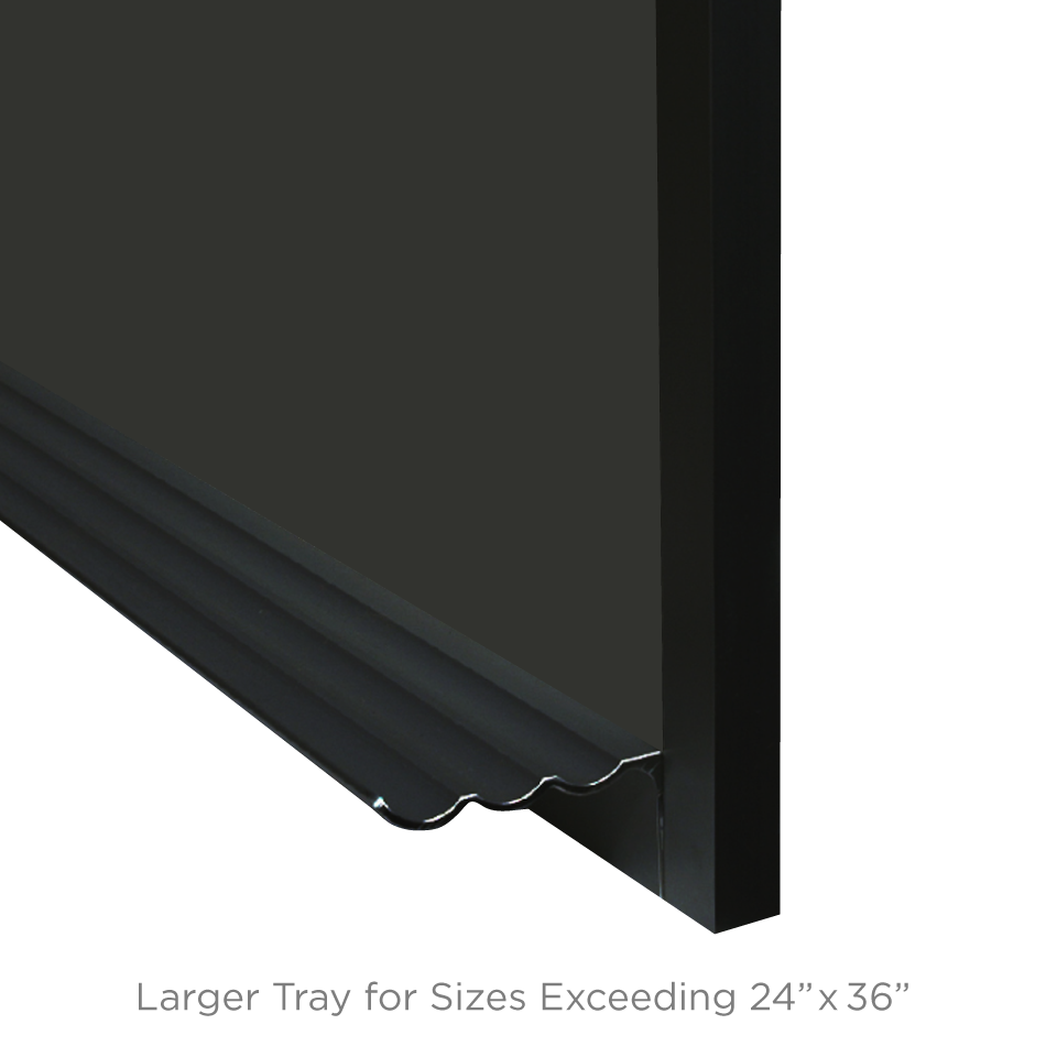 Ebony Aluminum Frame | Landscape Black Ceramic Steel Chalkboard – New ...