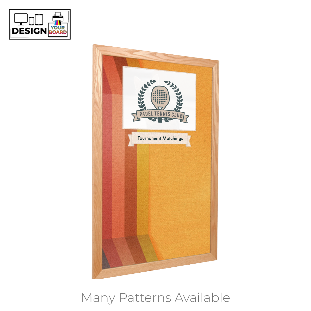 Feature Image Wood Frame | Custom Printed Portrait Natural Cork Board ...