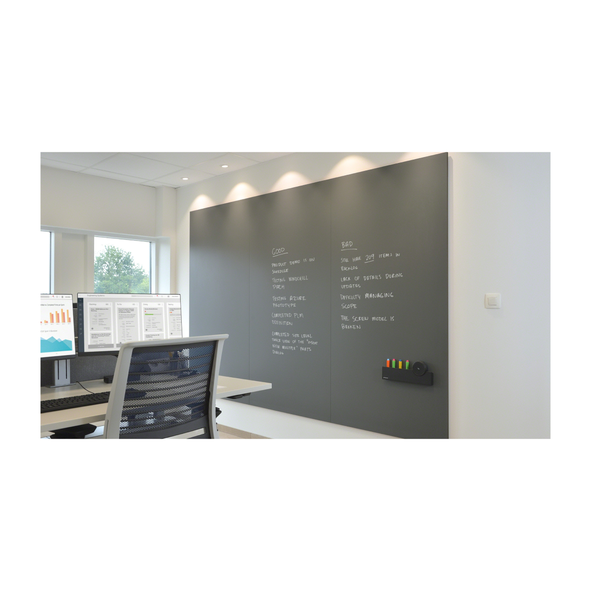 Flow | Ceramic Steel Chalkboard Wall Panel – New York Blackboard