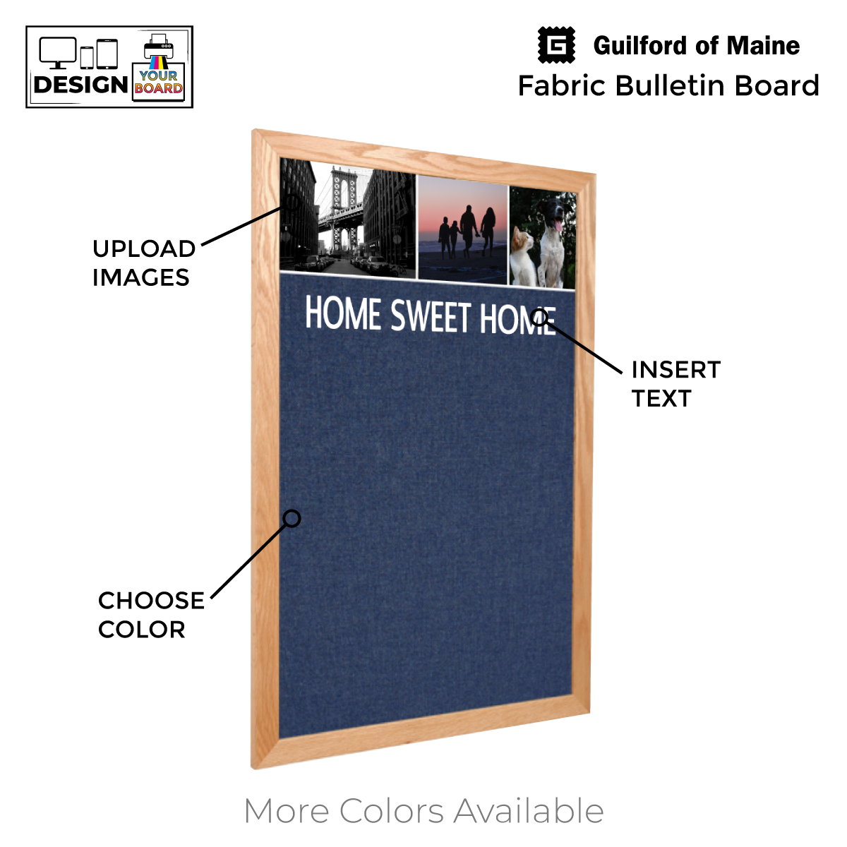 Photo Collage Wood Frame | Fabric Custom Printed Portrait Board – New ...