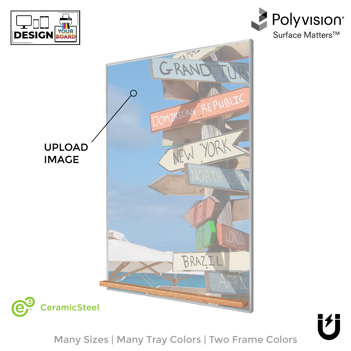 The Minimalist Wood | Custom Printed Portrait Whiteboard – New York ...