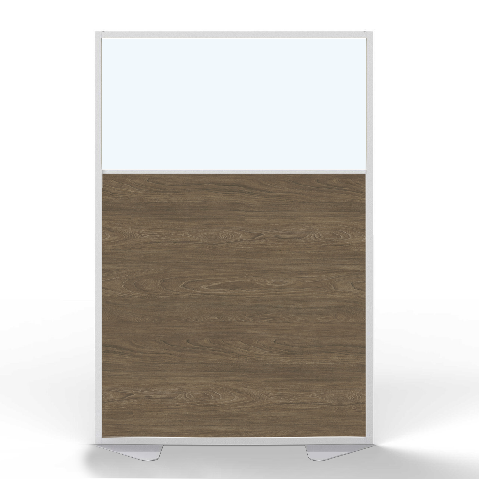 Satin Aluminum Frame | Room Divider - 2 Panel Sections - 48"w x 72"h ...